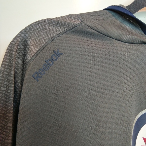 Reebok | Other | Winnipeg Jets Reebok Grey Center Ice Pullover Nhl ...